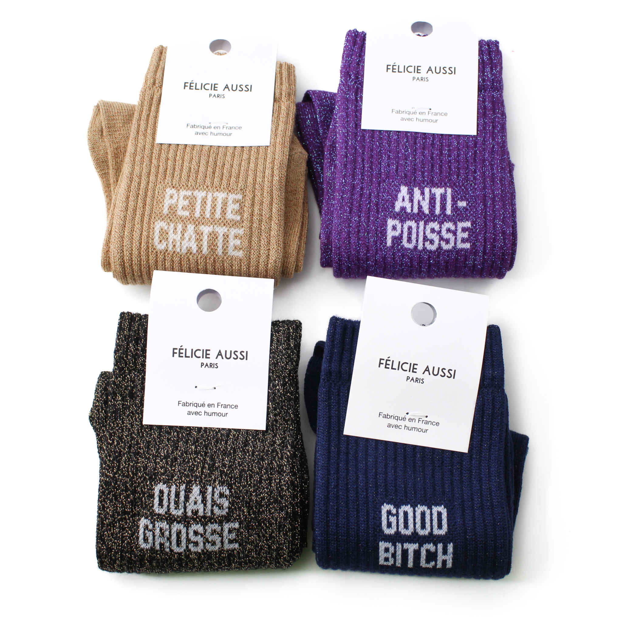 Chaussettes à paillettes - Les Bijoux de Cécile