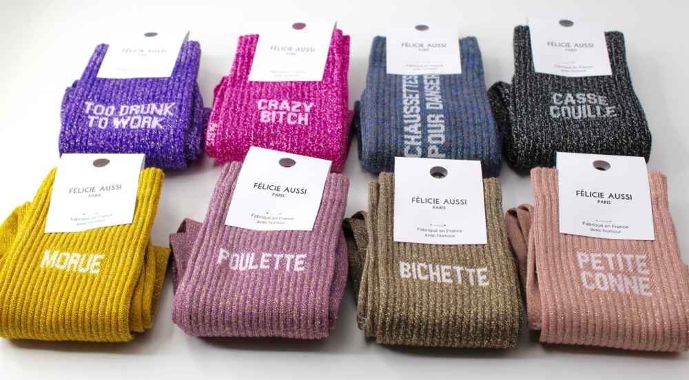 Chaussettes à paillettes - Les Bijoux de Cécile